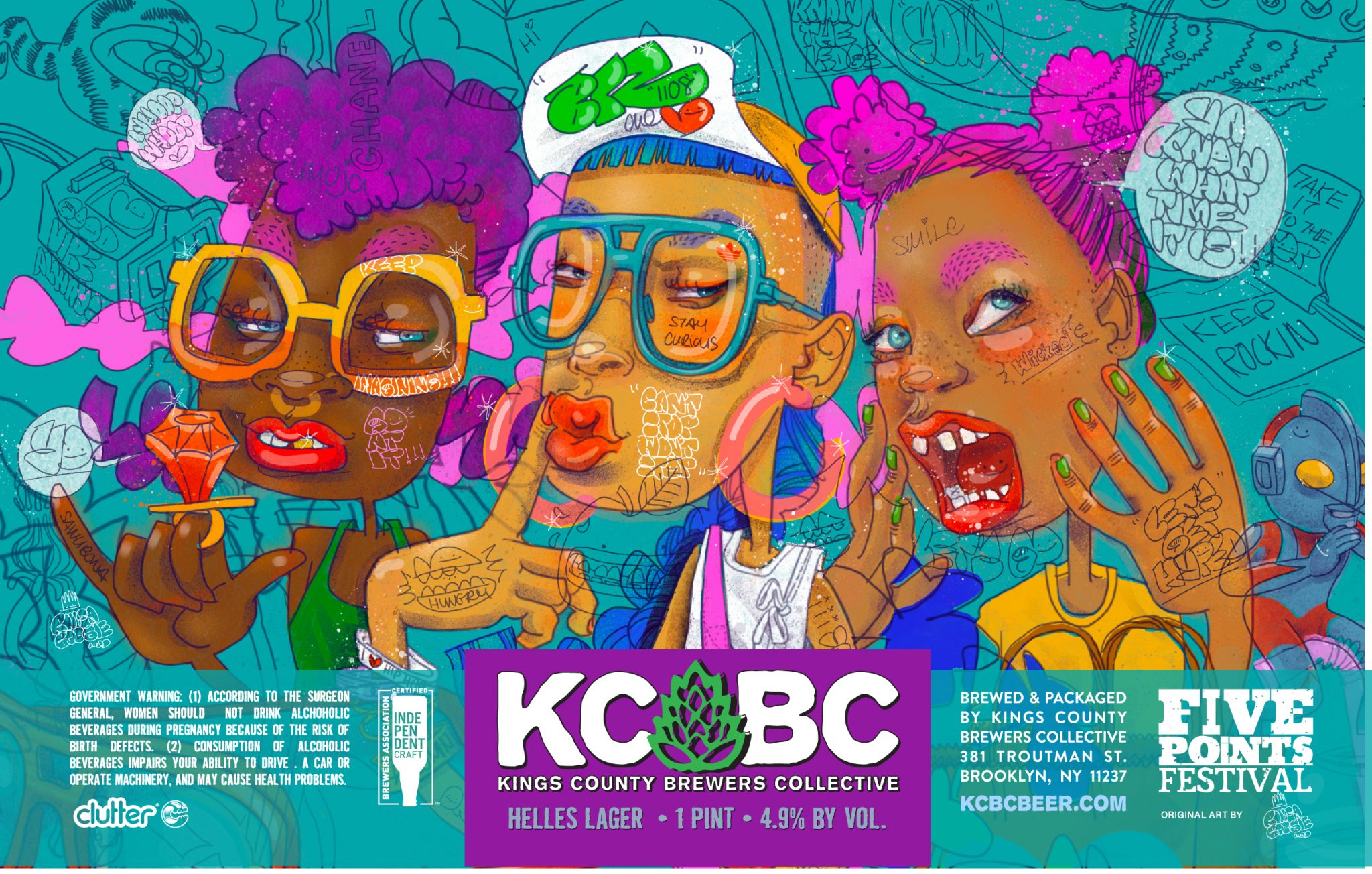 RIIISA BOOGIE exclusive KCBC beer can design! – Five Points Fest