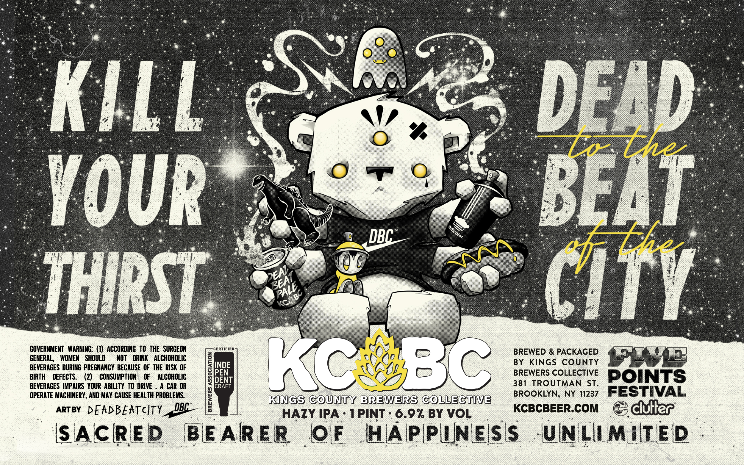 Dead Beat City – 2023 exclusive KCBC beer can! – Five Points Fest