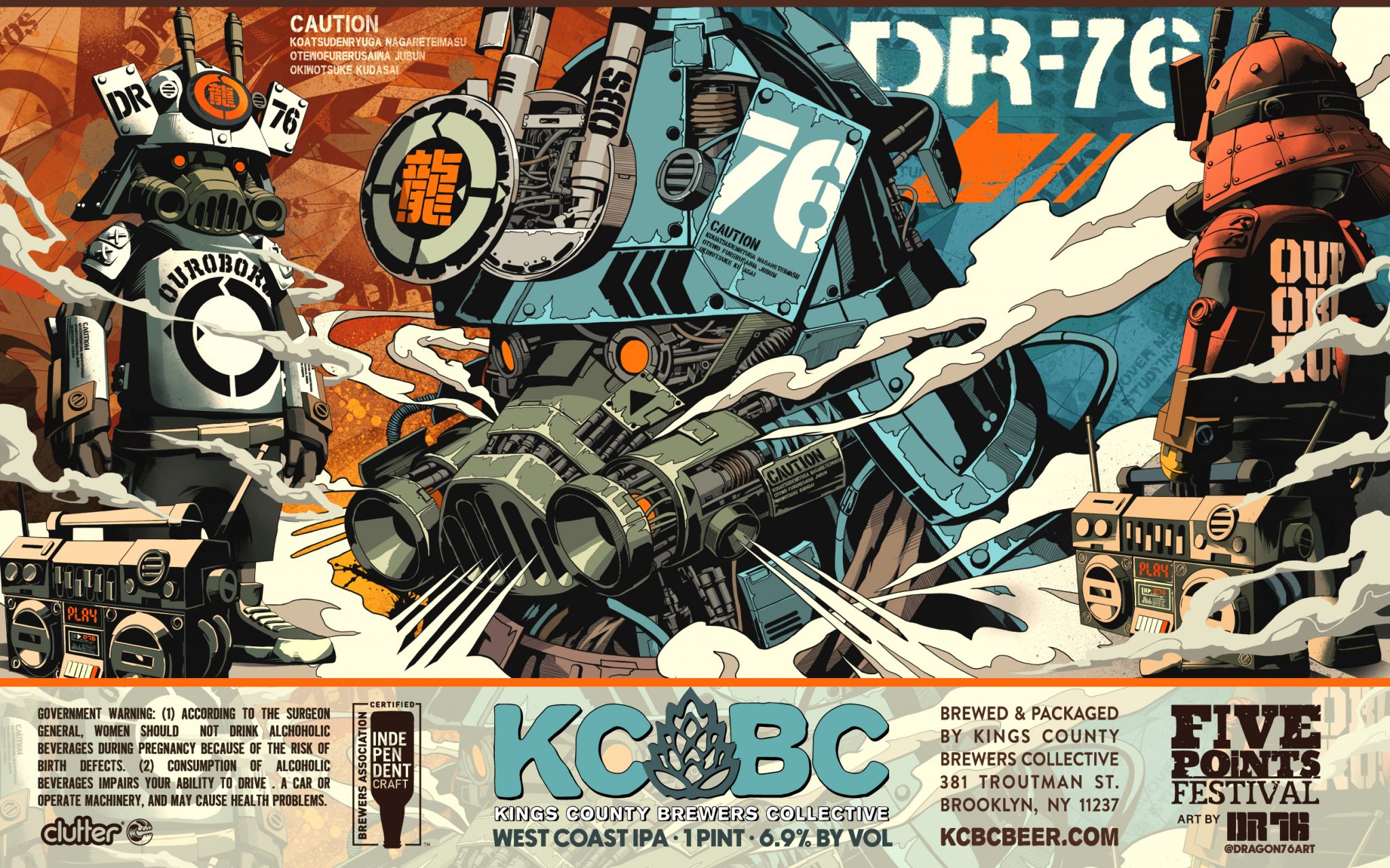 DRAGON76 – 2023 exclusive KCBC beer can design! – Five Points Fest