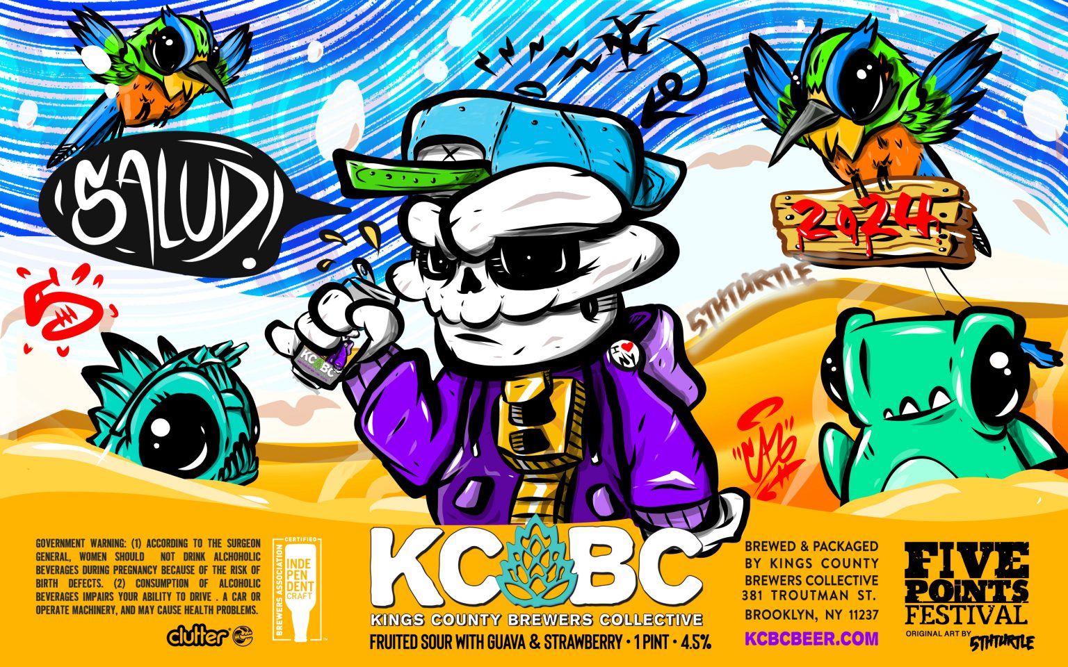 5thTurtle – 2024 exclusive KCBC beer can! – Five Points Fest