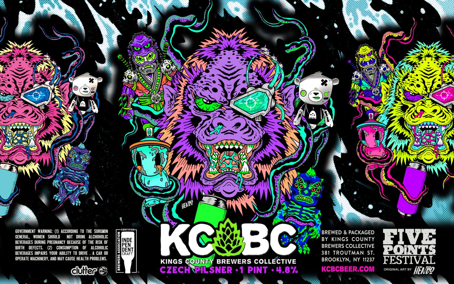 HENBO- 2024 exclusive KCBC beer can! – Five Points Fest