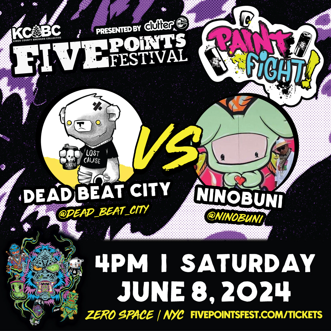Who will reign supreme? PAINT FIGHT! SCHEDULE 2024 – Five Points Fest