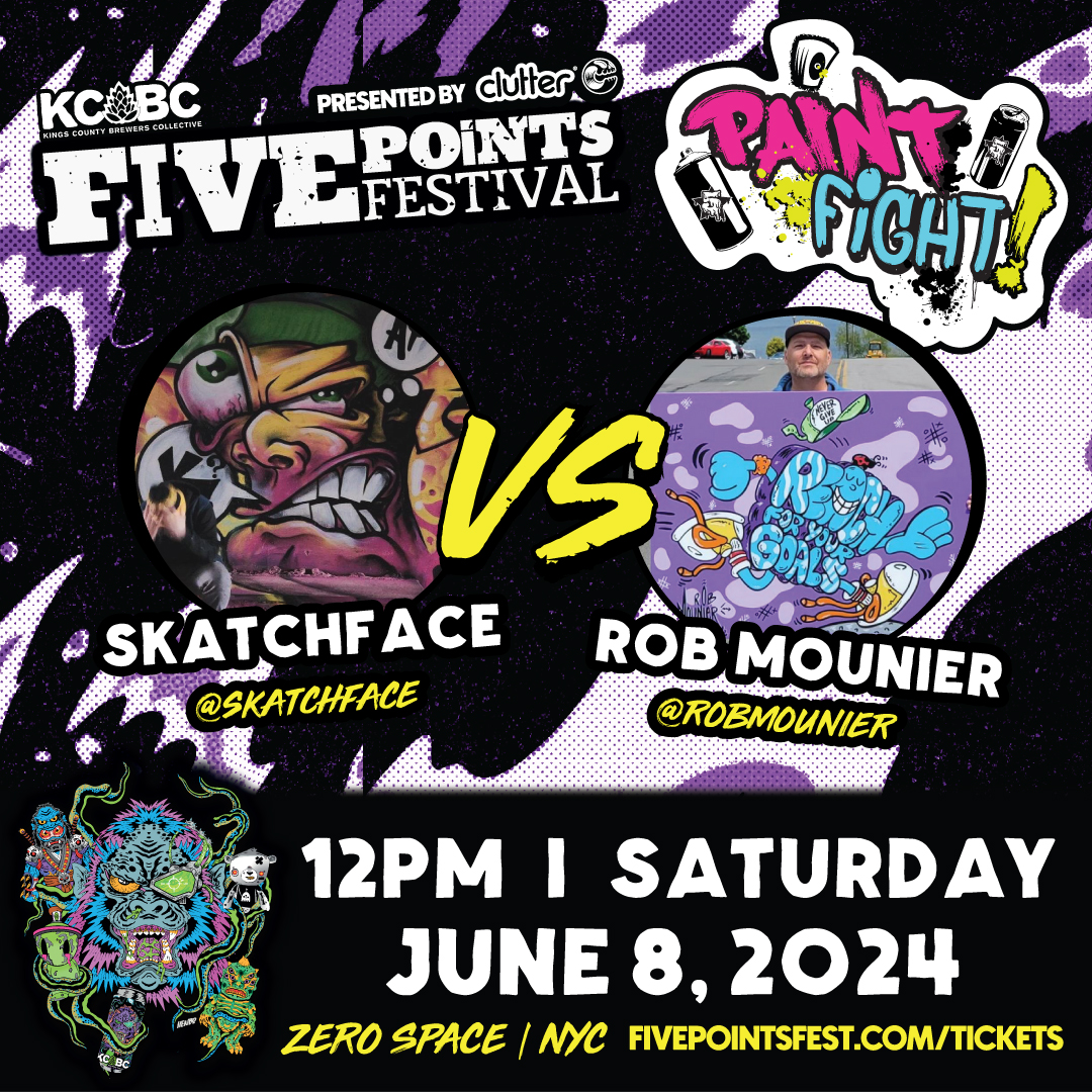 Who will reign supreme? PAINT FIGHT! SCHEDULE 2024 – Five Points Fest