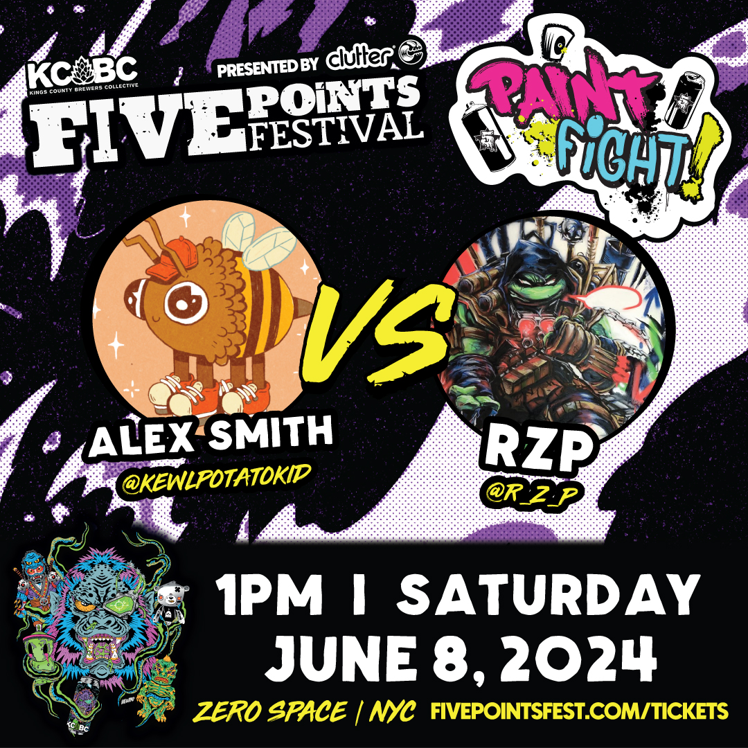 Who will reign supreme? PAINT FIGHT! SCHEDULE 2024 – Five Points Fest